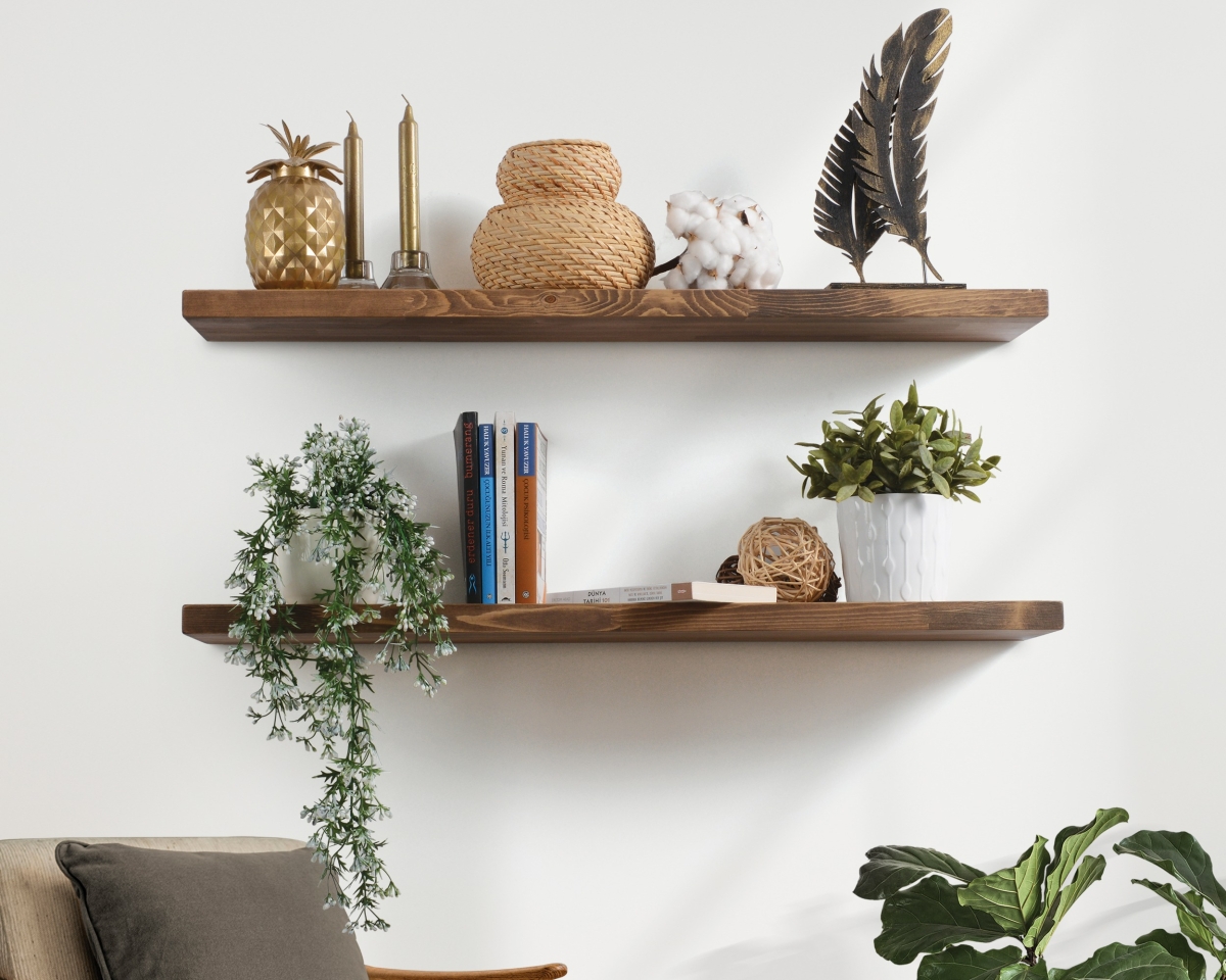 Custom-size Wall Shelves | Bespoke Handcrafted Wooden Wall Shelves • Höfina